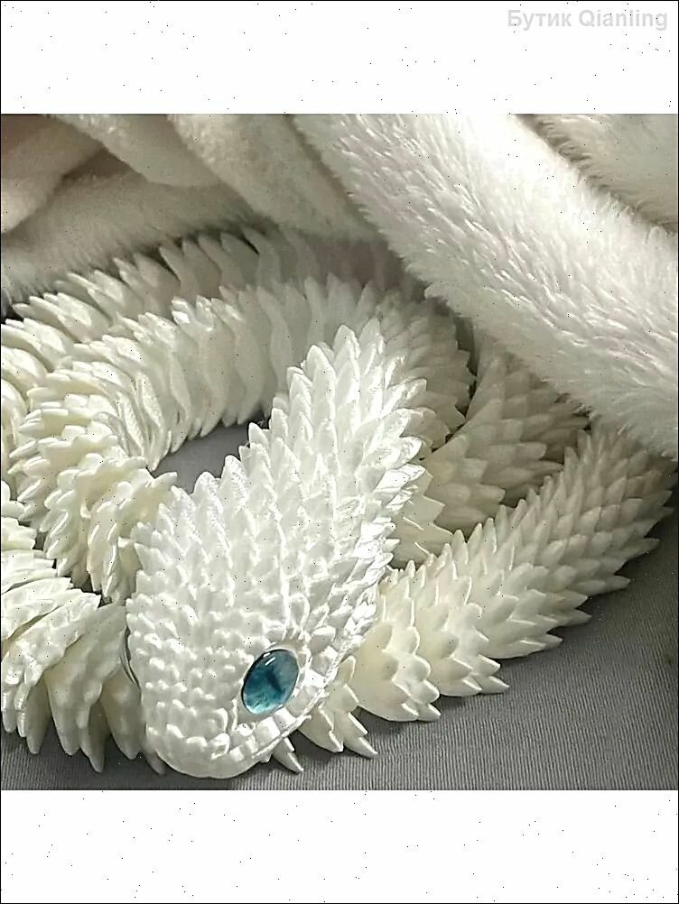 Игрушка-змея, напечатана на 3D-принтере, цвет PLA-пластик, 60 см