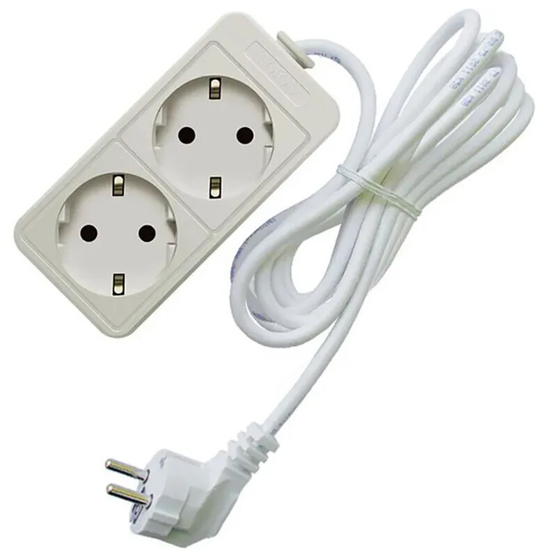 Удлинитель Союз 2х5 м, с заземлением ,16 А, IP20, 3.5 кВт, ПВС