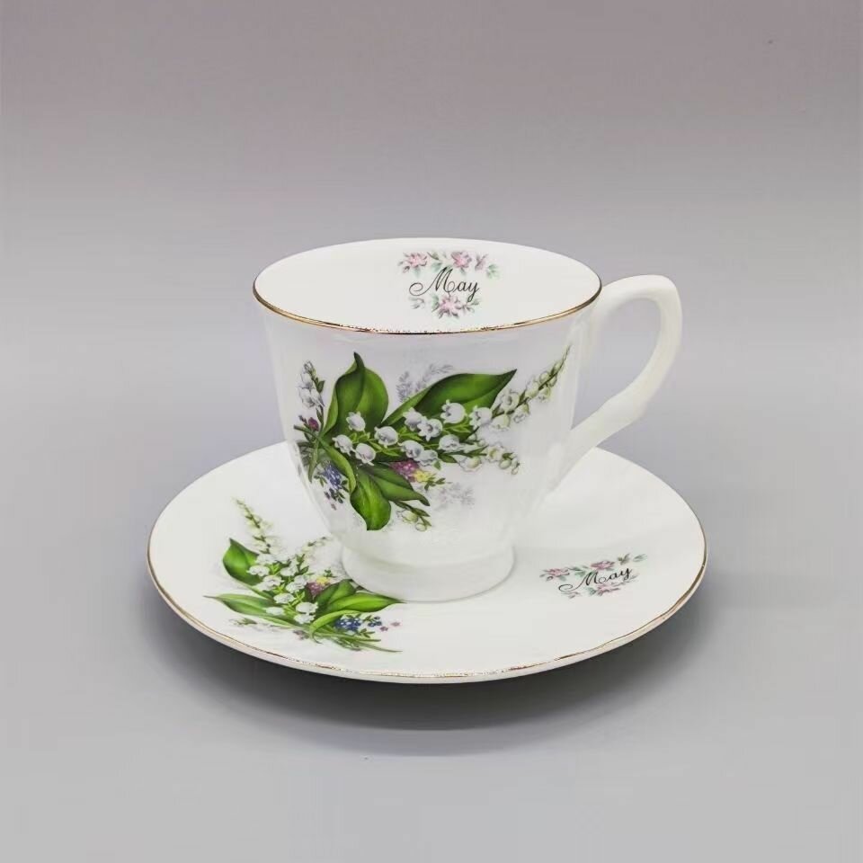 Набор уникальной костяной фарфоровой чайной посуды Royal Albert, май