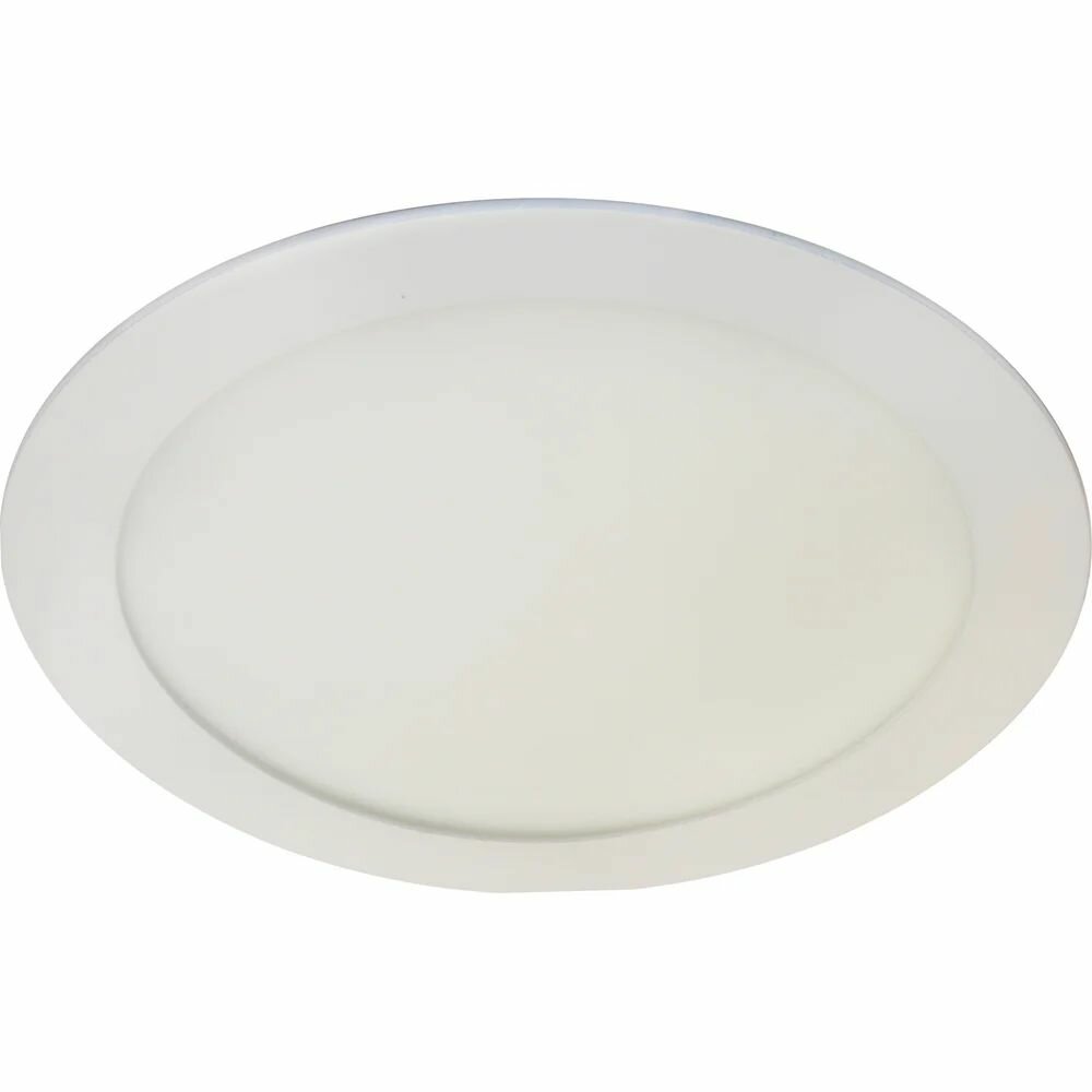 Встраиваемый круглый даунлайт с драйвером Ecola LED downlight 15W 220V 6500K 195x20 DRRD15ELC