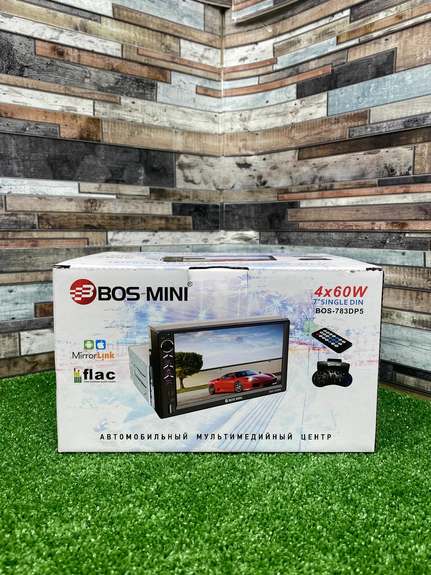 Автомагнитола BOS-MINI BOS-783DP5 7* дюймовый автомобильный плеер (1din- 2din), Bluetooth, FM