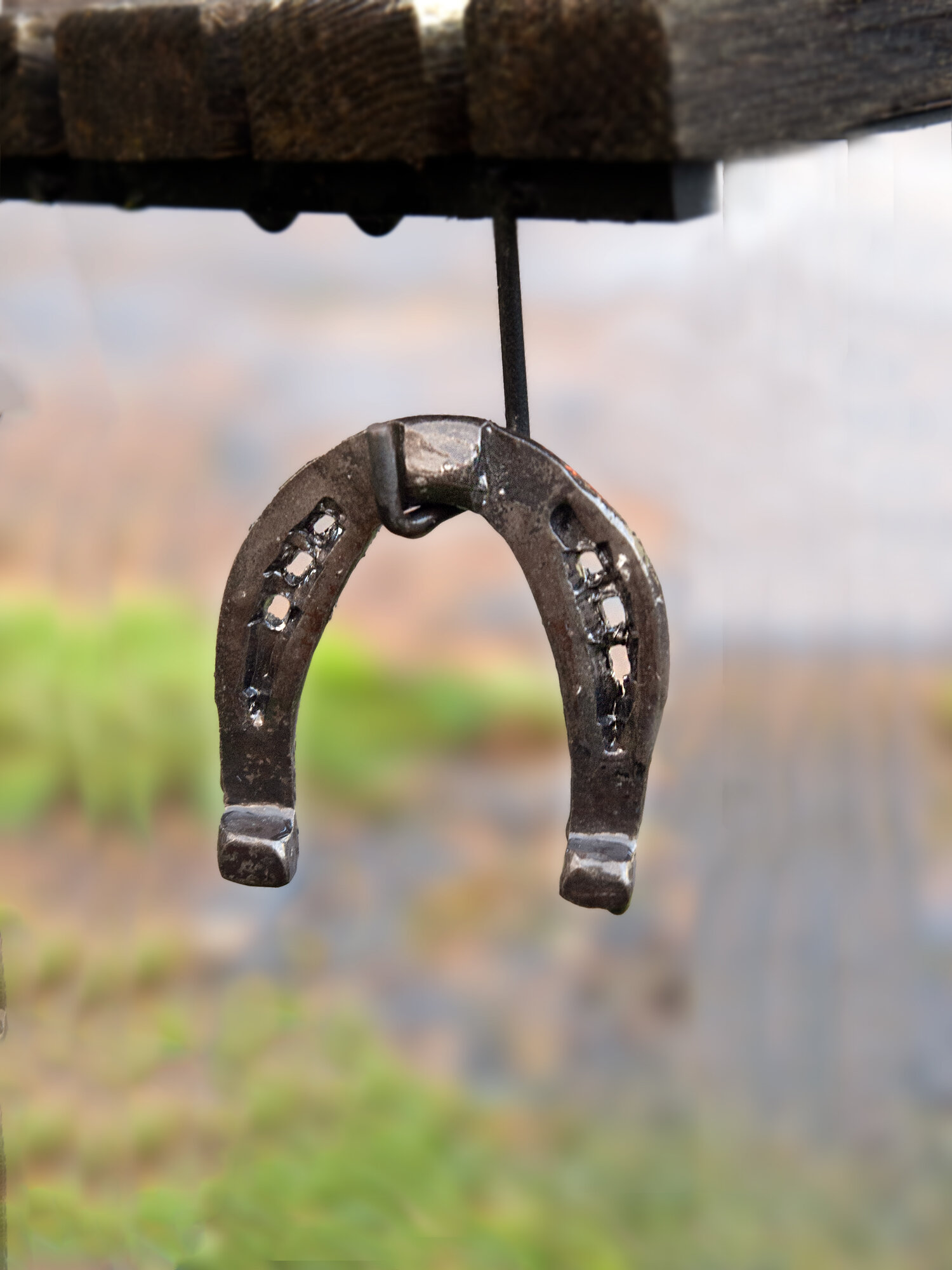 Подкова малая кованая, ручная работа, 8см