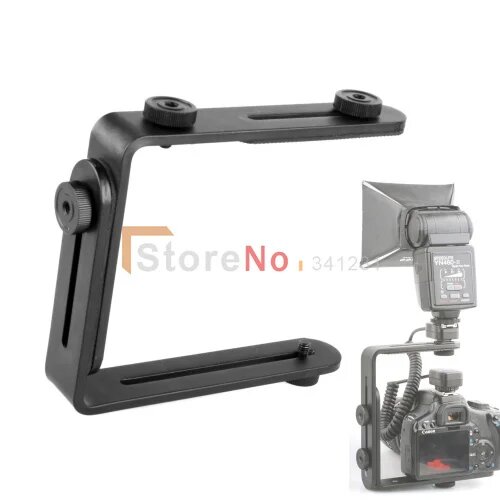 100% новый и высокое качество двойной L кронштейн держатель для 5D II 7D 50D 60D 550D 600D 1100D Nikon D7000 D300s D700 D3 D90