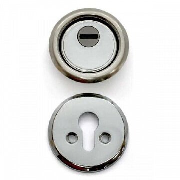 Броненакладка врезная Цилиндровая (D-67мм) (2 болта, 2 накладки-наруж/внутр)