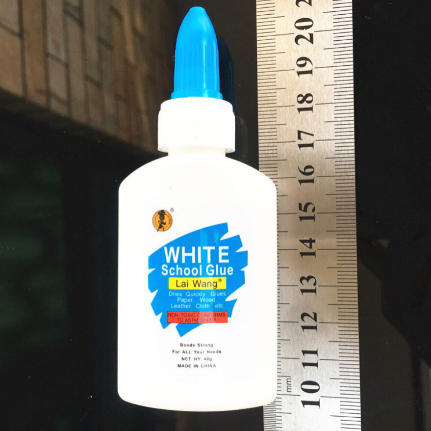 40 мл белый клей для студентов и рукоделия, нетоксичный адгезив для слайма с колпачком, идеально подходит для поделок и