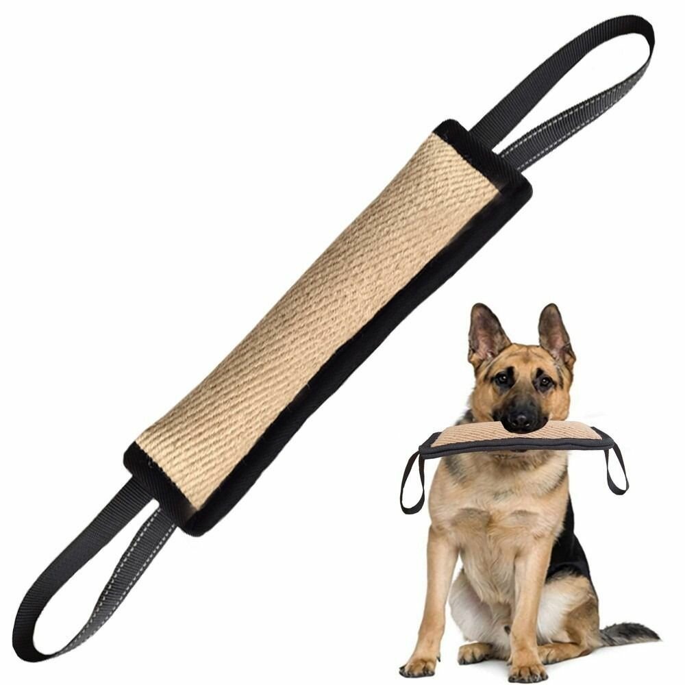 Игрушка-мишень для Собак! Джутовый Апорт для Дрессировки, Прочный Тренажер на Послушание и Укус для Немецких Овчарок, Хаски, для Активных Игр и Тренировок на Улице