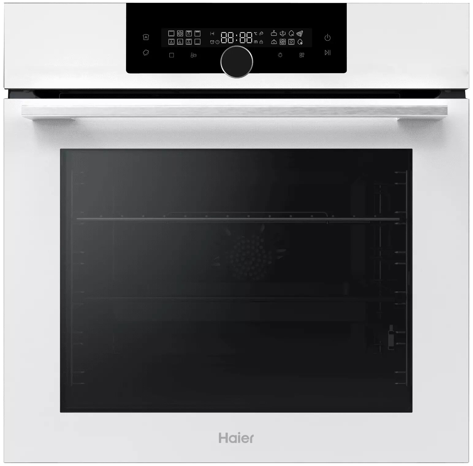 Электрический духовой шкаф HAIER HOQ-F6QSN3WB, самоочистка, приготовление на пару.