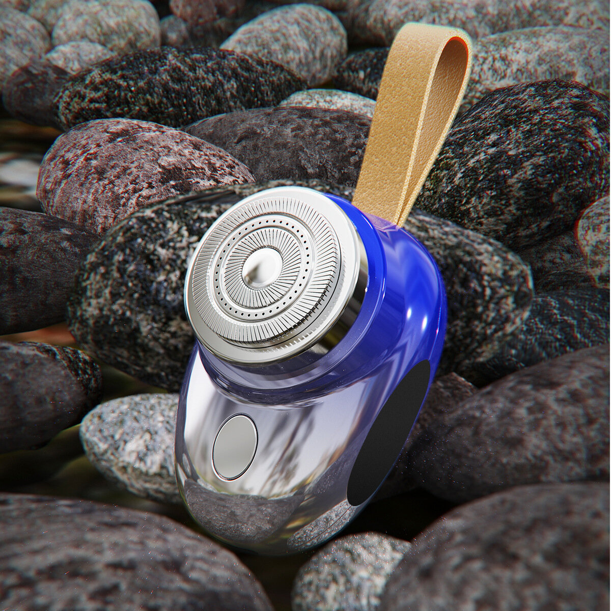 2026 Новый 3-кольцевой бритвенный станок IPX7 Водонепроницаемый Электрический Мини-бритва для мужчин с цифровым дисплеем Портативный