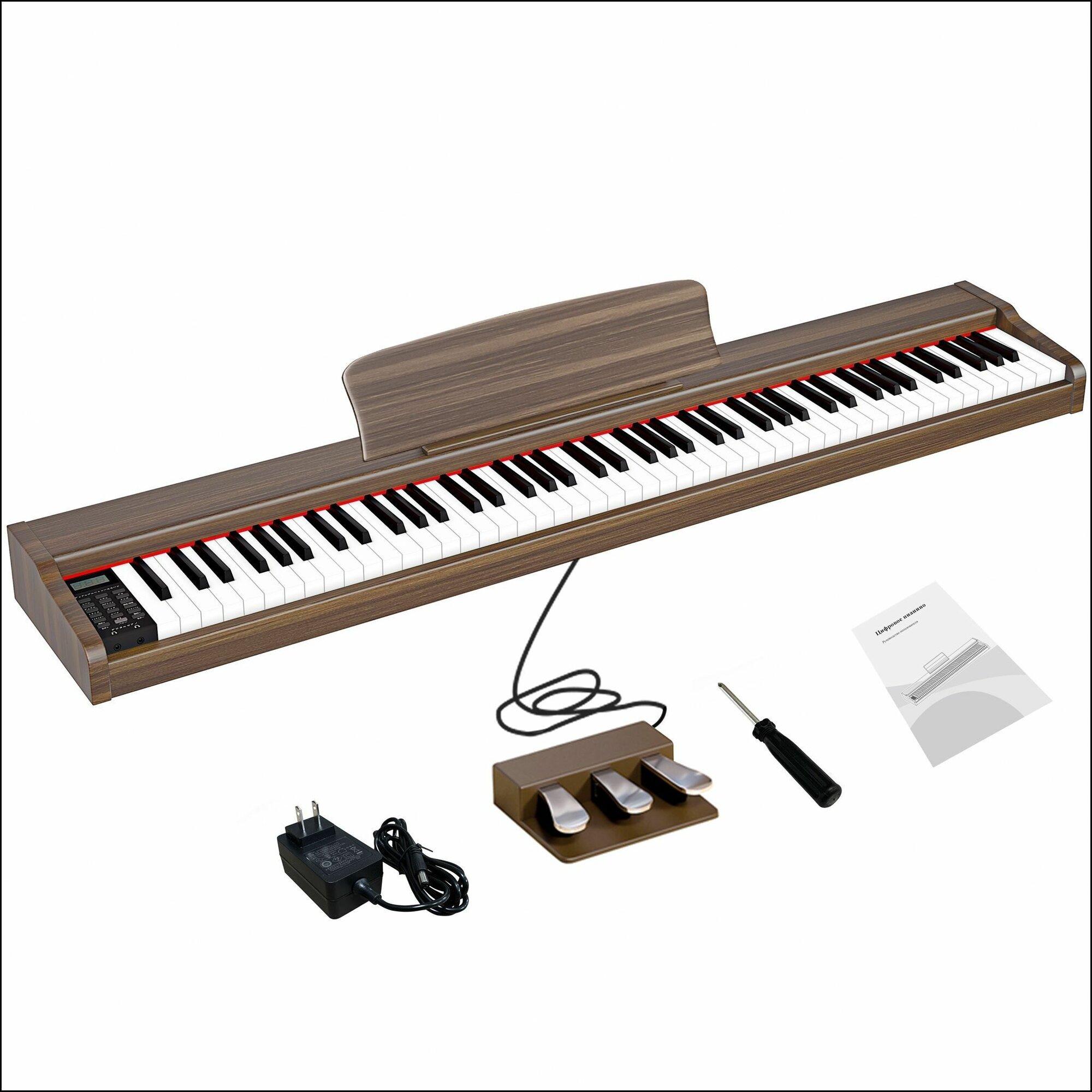 Международное стандартное электронное пианино, 88 клавиш, 3 педали BL-130/bluetooth/портативных