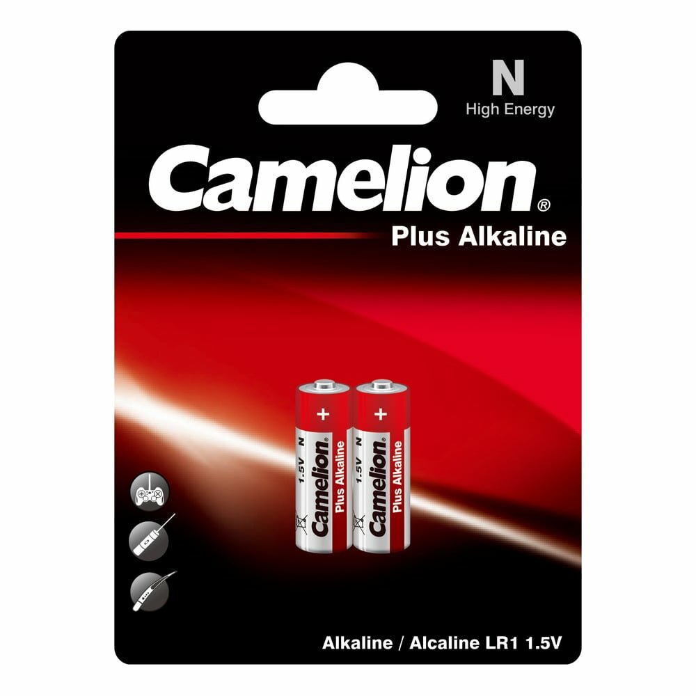 Батарейка 1.5В Camelion, LR1 Alkaline BL-2, 2605