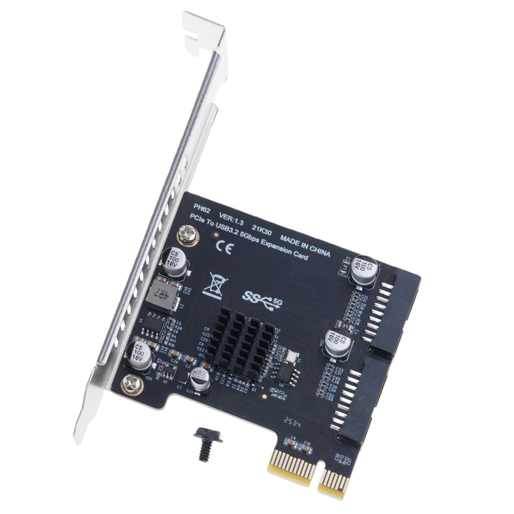 2-портовый адаптер PCI-E на USB 3.0, дополнительная карта PCI-E для Express, внутренний USB