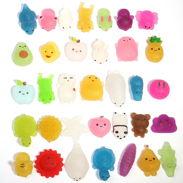 Популярные трансграничные игрушки-сквиши в виде животных, фруктов и динозавров для Пасхи, Хэллоуина, Рождества и снятия