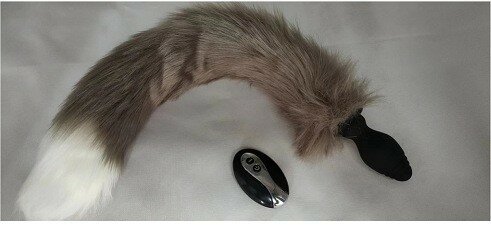 Оптовая вибрирующая анальная пробка SM с лисьим хвостом, эротическая анальная пробка для женщин, с дистанционным управлением, электрическая игрушка для пар