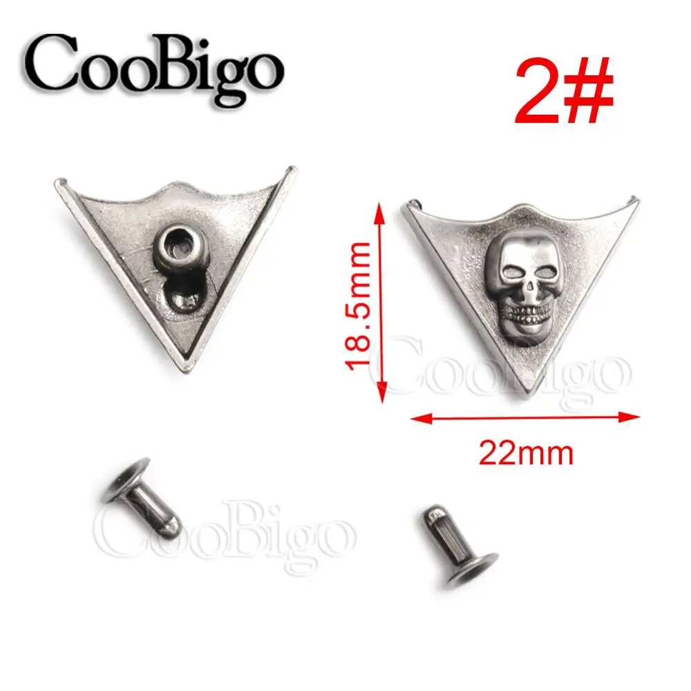 5 комплектов, заклепки с пиратским черепом, шпильки, металлические шипы, винтажные заклепки, пуговицы, кончо, сделай сам, кожаная сумка, ремень, браслет, обувь, декор для шитья одежды