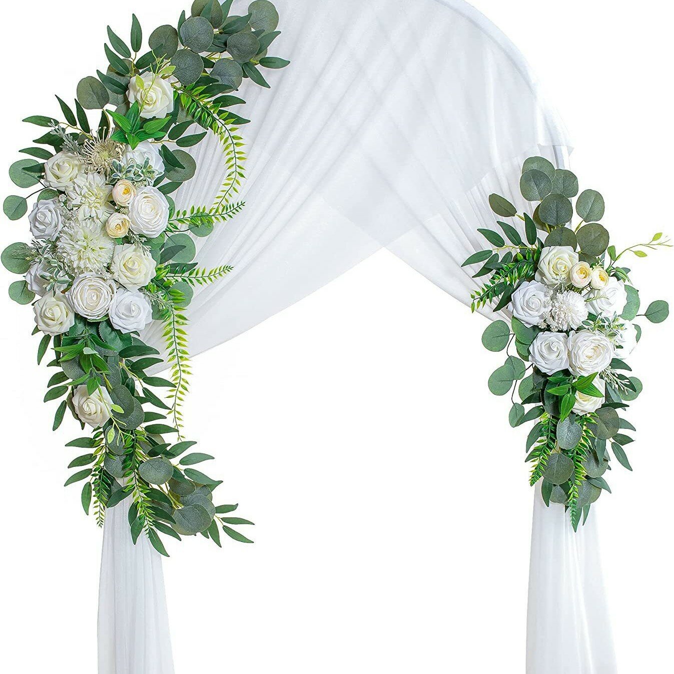 Свадебная арка Lingmei, цветочный комплект из трех частей, декор для свадебной вечеринки, реквизит для оформления дома, арка в форме цветка