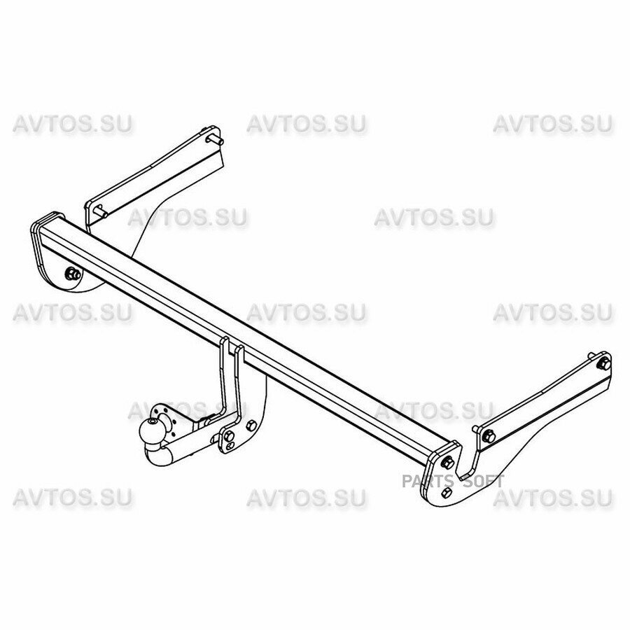 Фаркоп от официального дистрибьютора, AVTOS, артикул MZ03