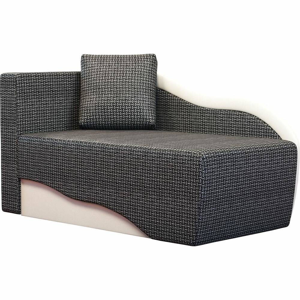 Диван кушетка Наш Диван Малютка А6 рогожка черная