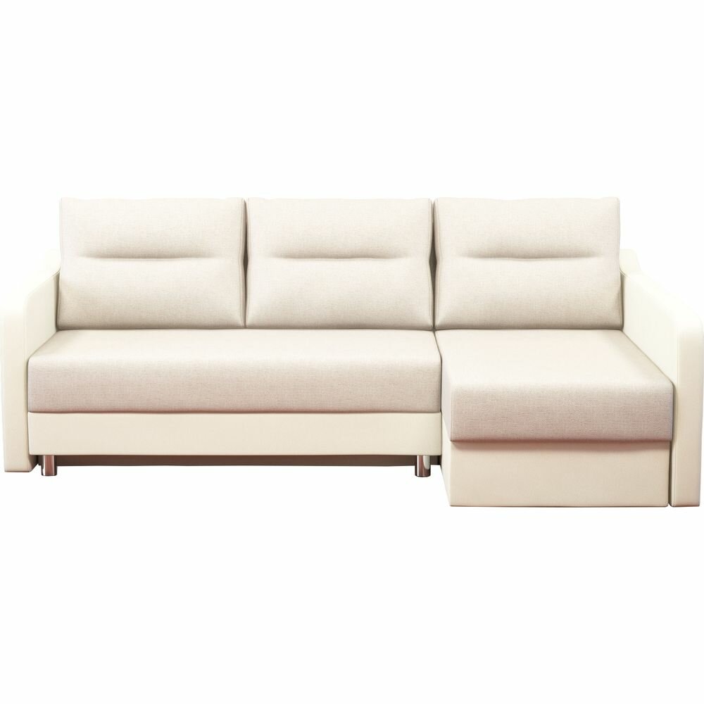 Угловой диван Наш Диван Турин А4 рогожка бежевая