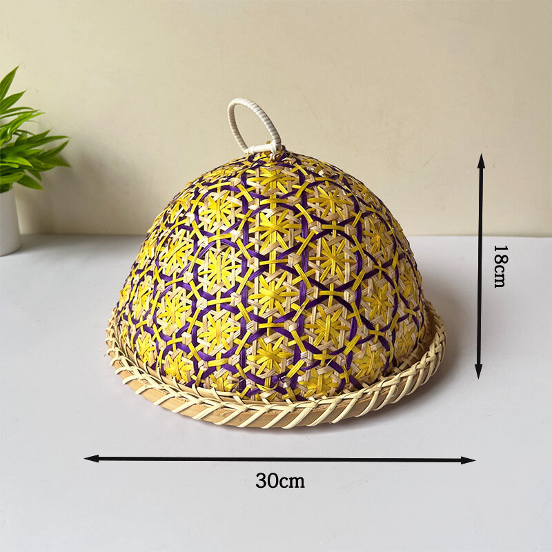 Вьетнамский бамбуковый плетеный чехол для посуды, ручной работы, пылезащитный, защитный от насекомых, чехол для еды, чехол для стола, защита от комаров