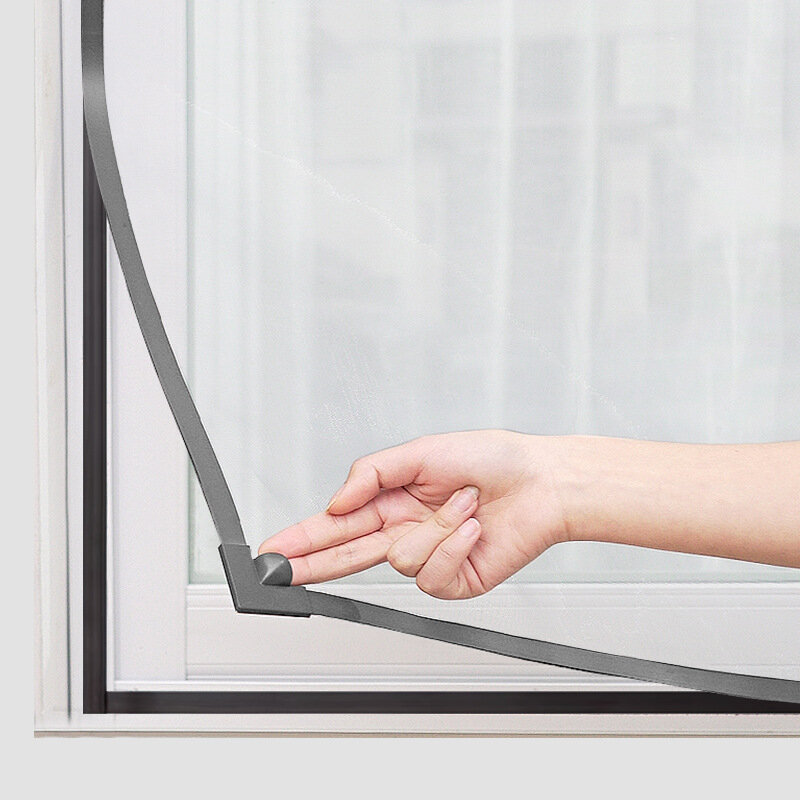 Магнитная сетка для окон PP Nano, невидимая москитная сетка, самозакрывающаяся магнитная сетка для дома
