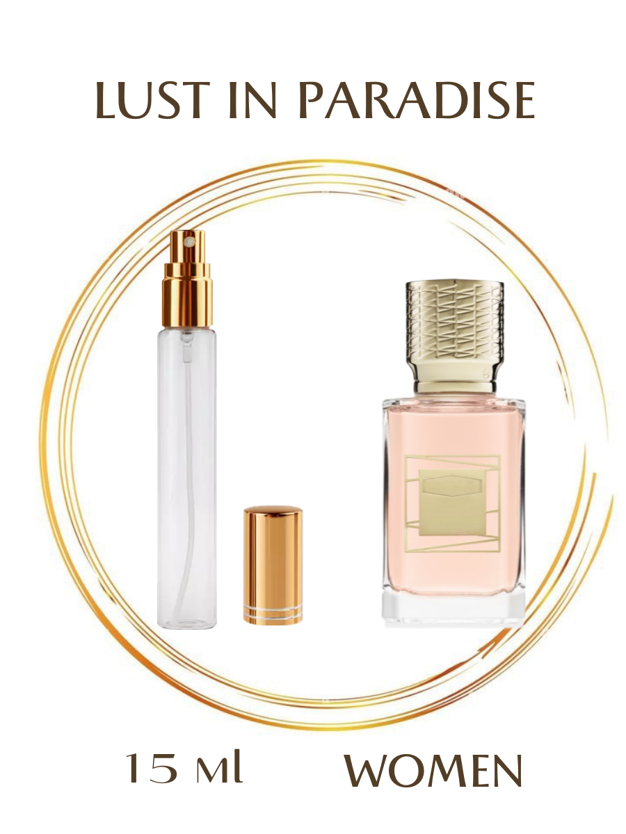 Духи парфюм LUST IN PARADISE спрей 15 мл женские, цветочные, древесные, мускусные