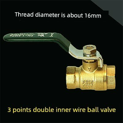 Медный шаровой кран Yongdexin с внутренней и внешней резьбой, малый воздушный клапан для компрессора, пневматический