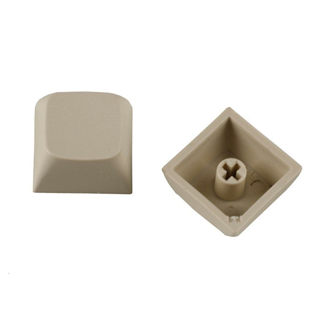 10PCS Толстые PBT XDA2 Кейкапы 1U, Бежевый