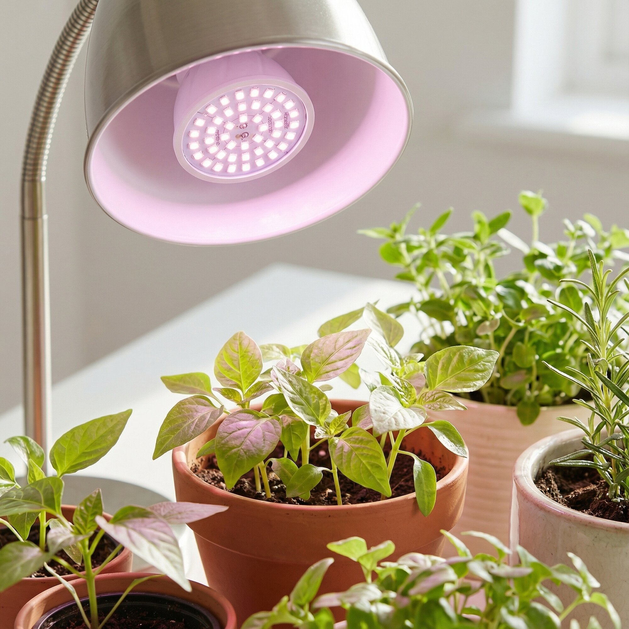 Лампа для растений «Фито» 48LED E27, улучшает фотосинтез, белая