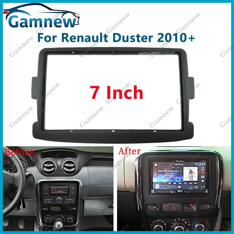 7 дюймов 2DIN Автомобильная панель радиоприемника для Renault Duster Logan Captur символ Sandero Trafic Frame Kit Установка лицевой панели