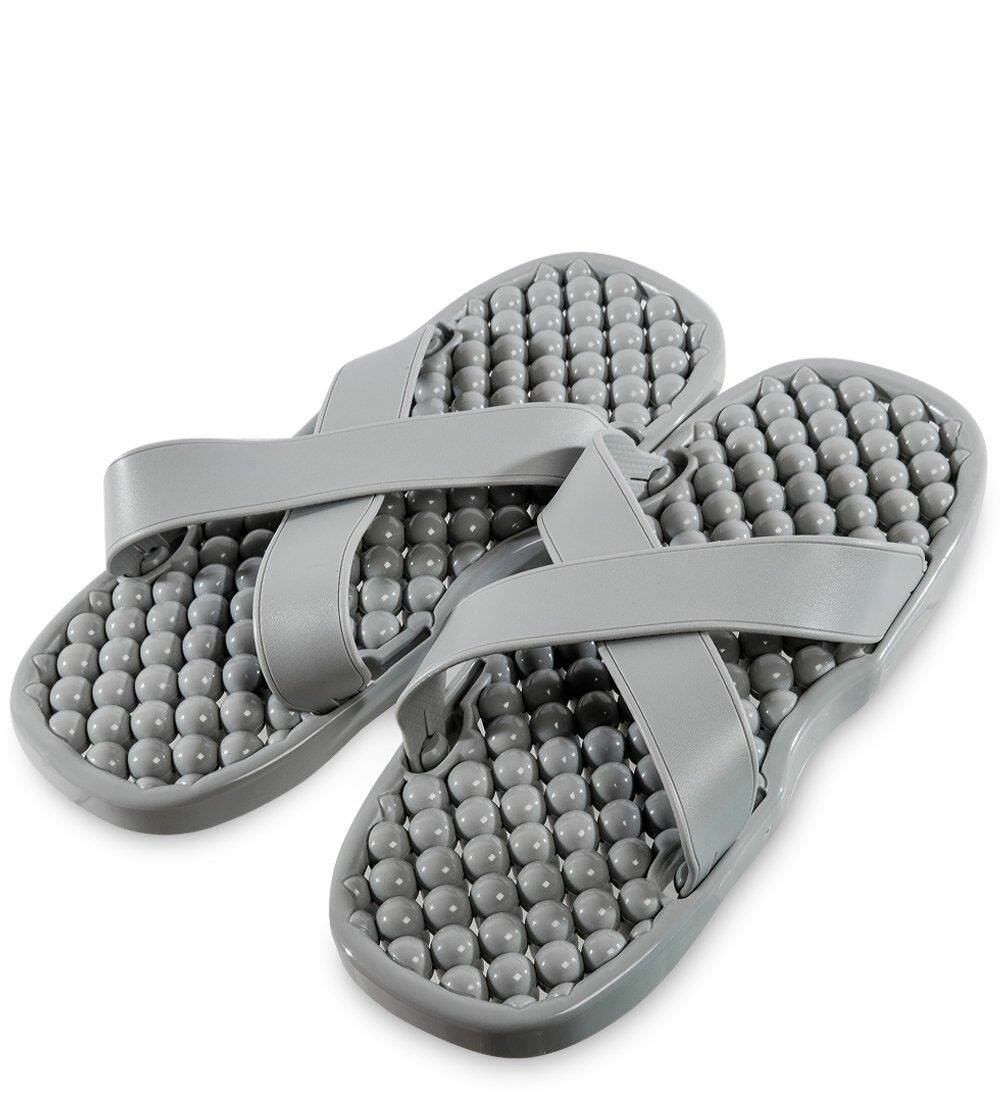 Массажные тапочки серые, длина 24,5см A2141599 Art Home