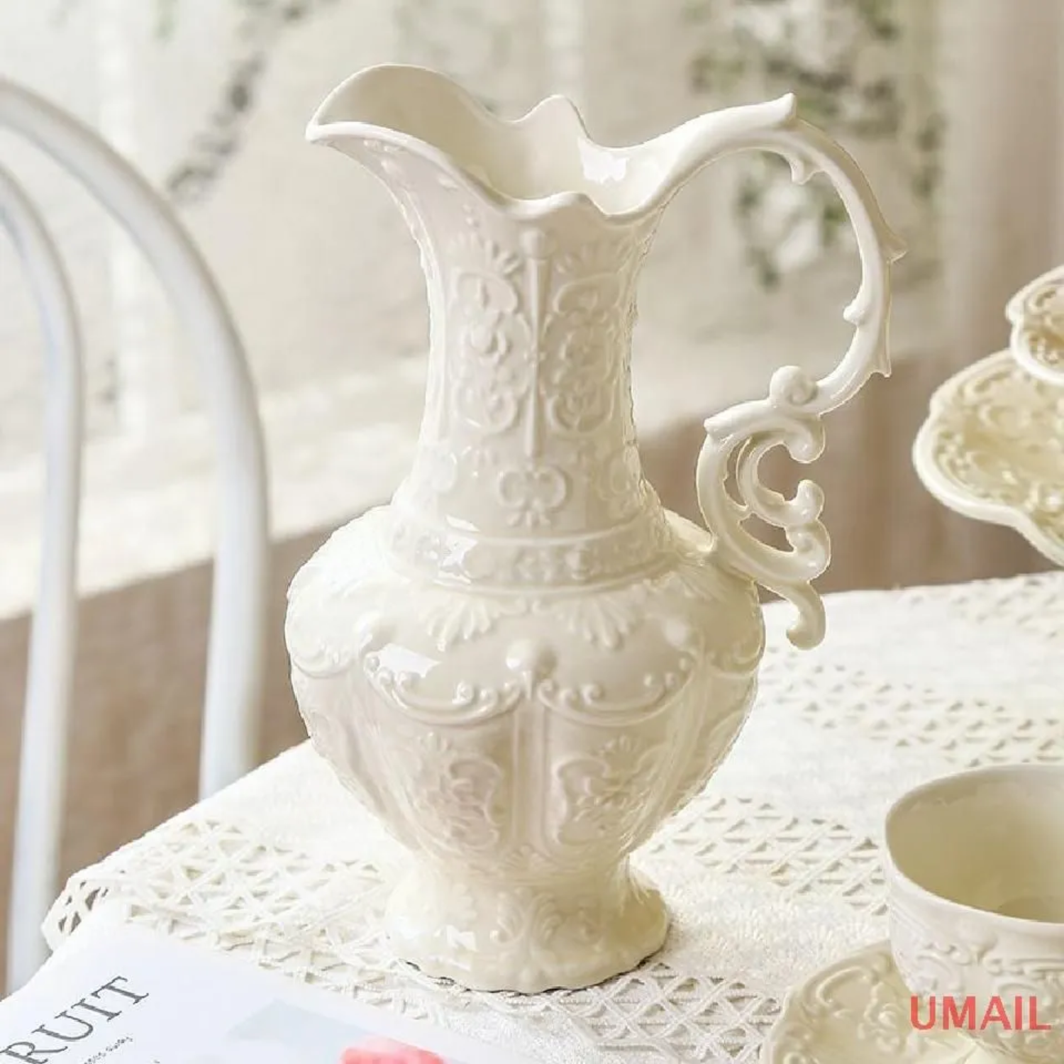 Французские керамические вазы (серия рельефных узоров)