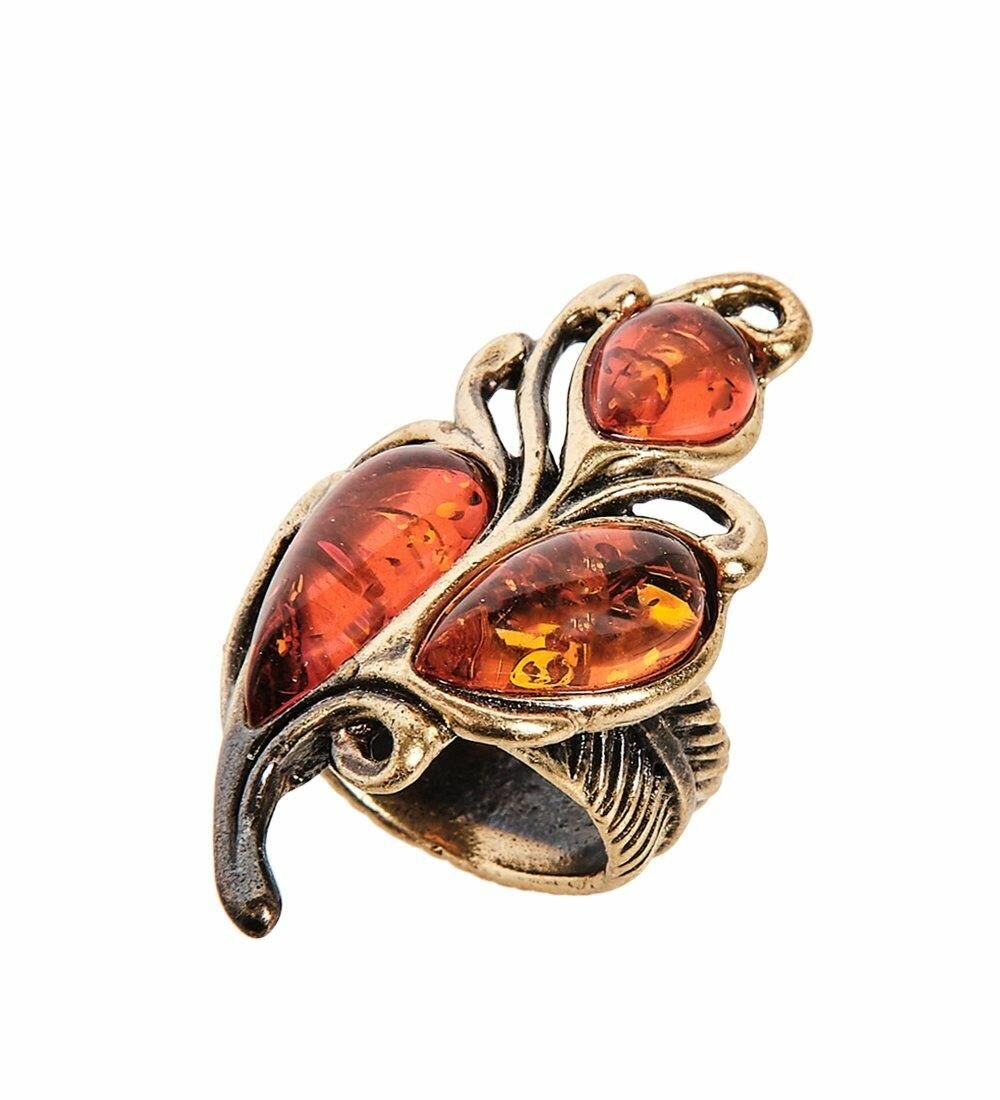 Кольцо, янтарь