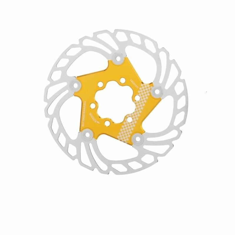 Горный велосипед: тормозной диск 140/160/180 мм, Золото - 140MM