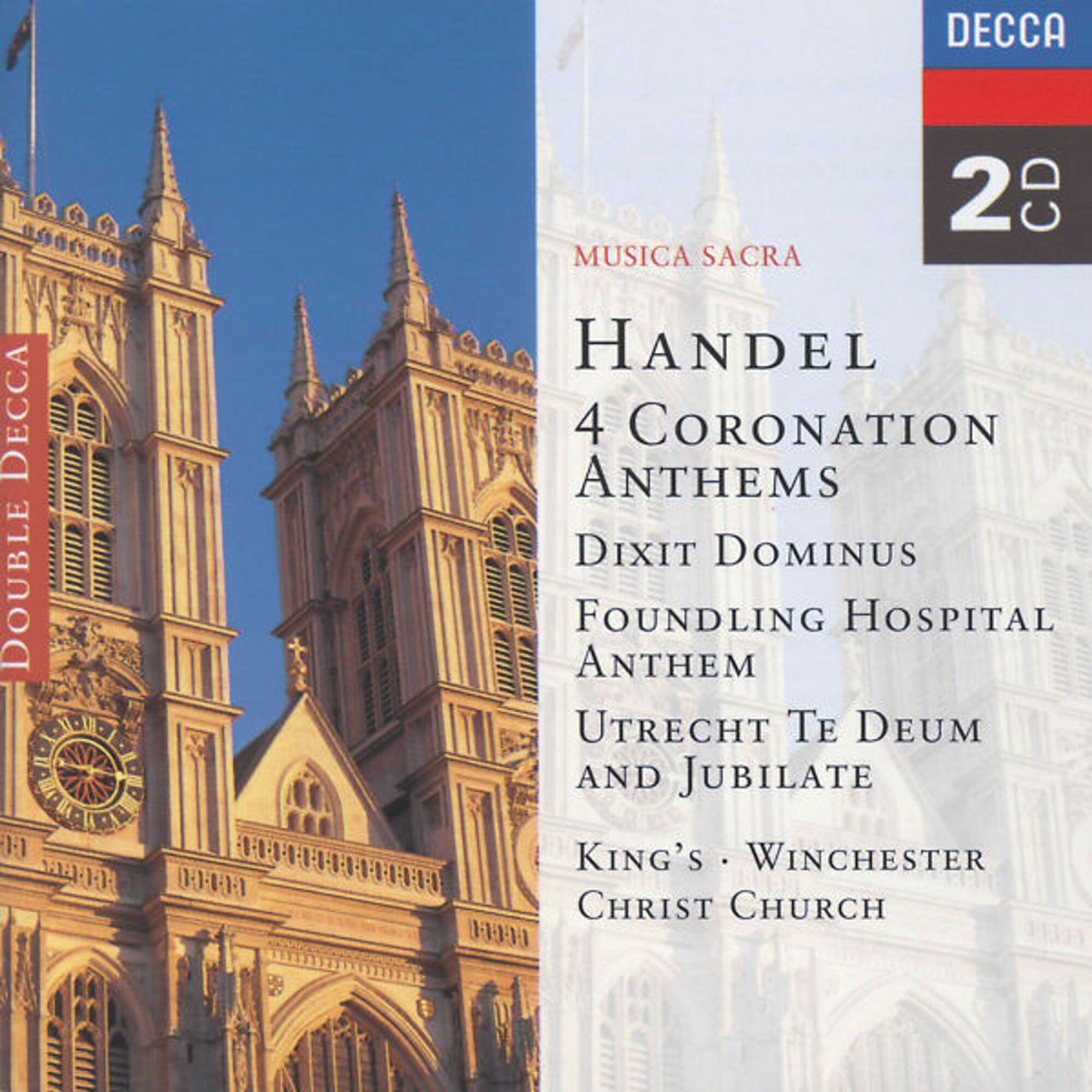 Компакт-диск Handel: 4 Coronation Anthems / Dixit Dominus etc. The Choir of King's College, Cambridge, Choir Of Winchester Cathedral, Choir of Christ Church Cathedral, Oxford (2 CD)