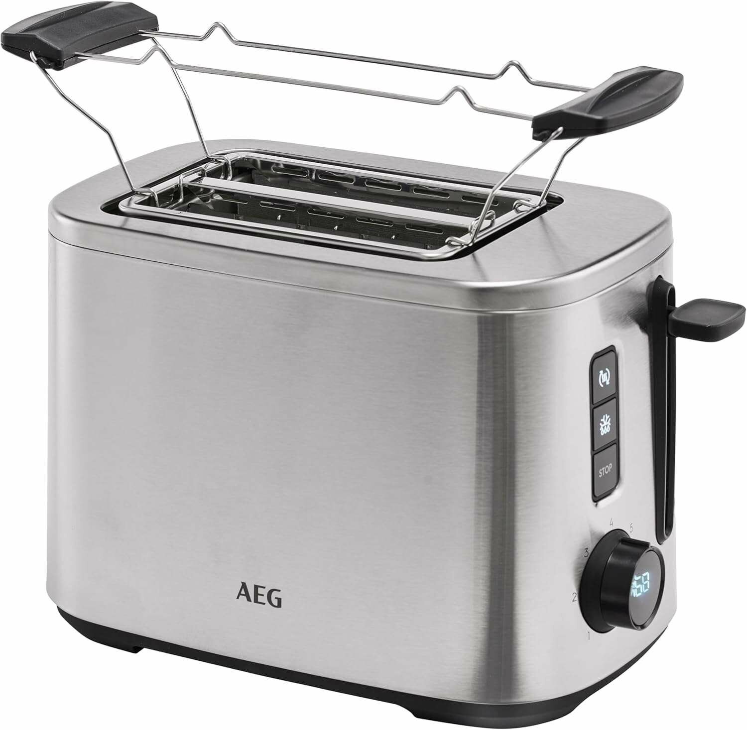 Тостер AEG Deli 5 T5-1-4ST Германия, оригинал, из нержавеющей стали, компактный размер