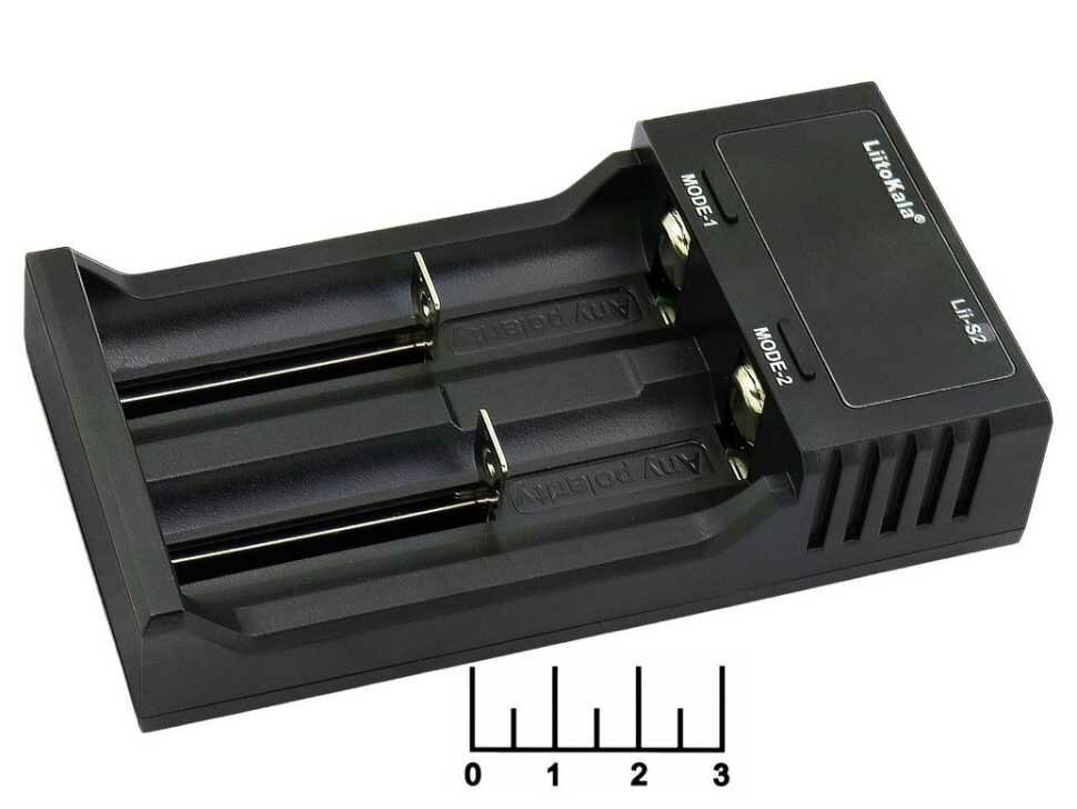 Зарядное устройство 5V 2A 2*18650 Type C LII-S2 (AA/AAA/C/18490/18350/17500/NI-MH/CD/LI-LON)