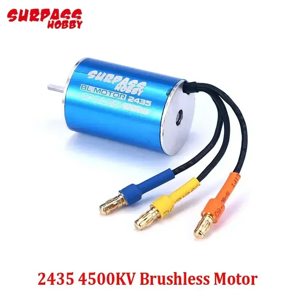 Surpass Hobby 2435 4500KV Бесщеточный мотор для RC 1/16