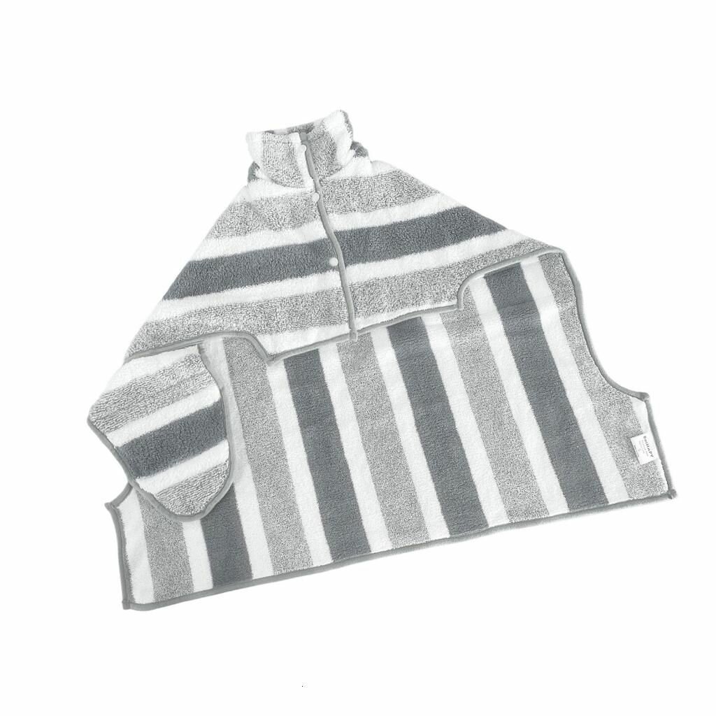 Мягкий халат для собак после купания, Серый - M