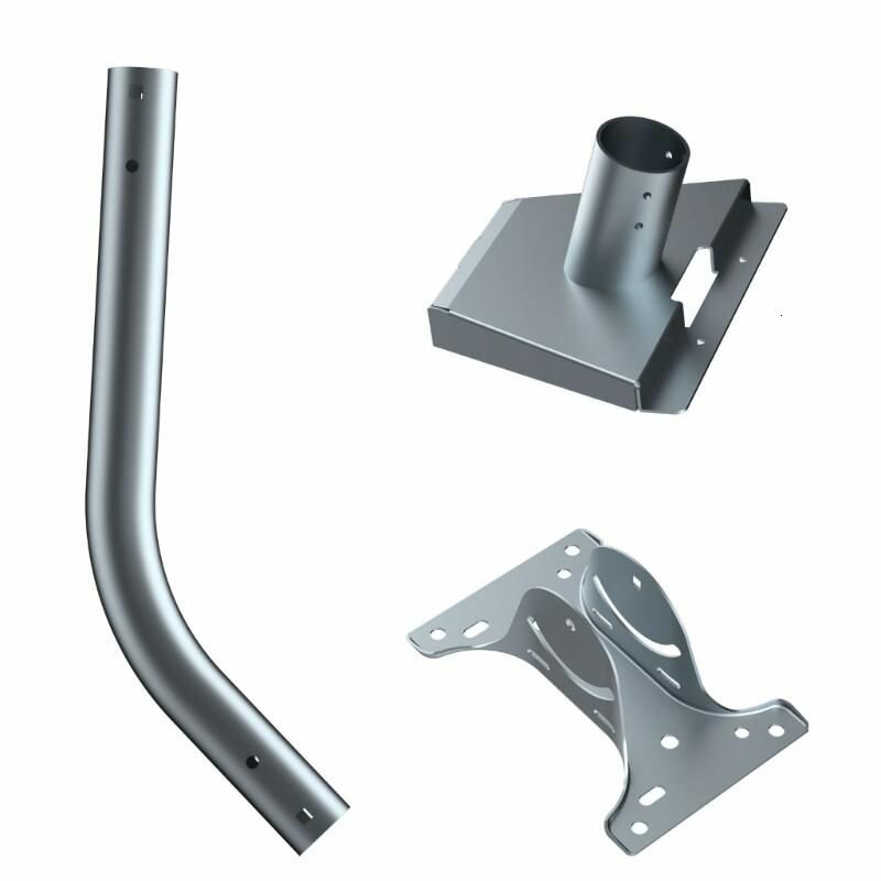 Крепление для спутниковой антенны V4 с регулировкой 360 , - Согните трубу