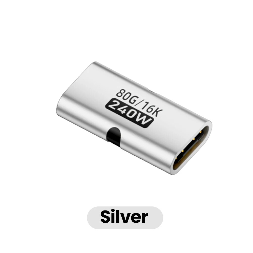 Адаптер USB C Silver 80G/16K 240W