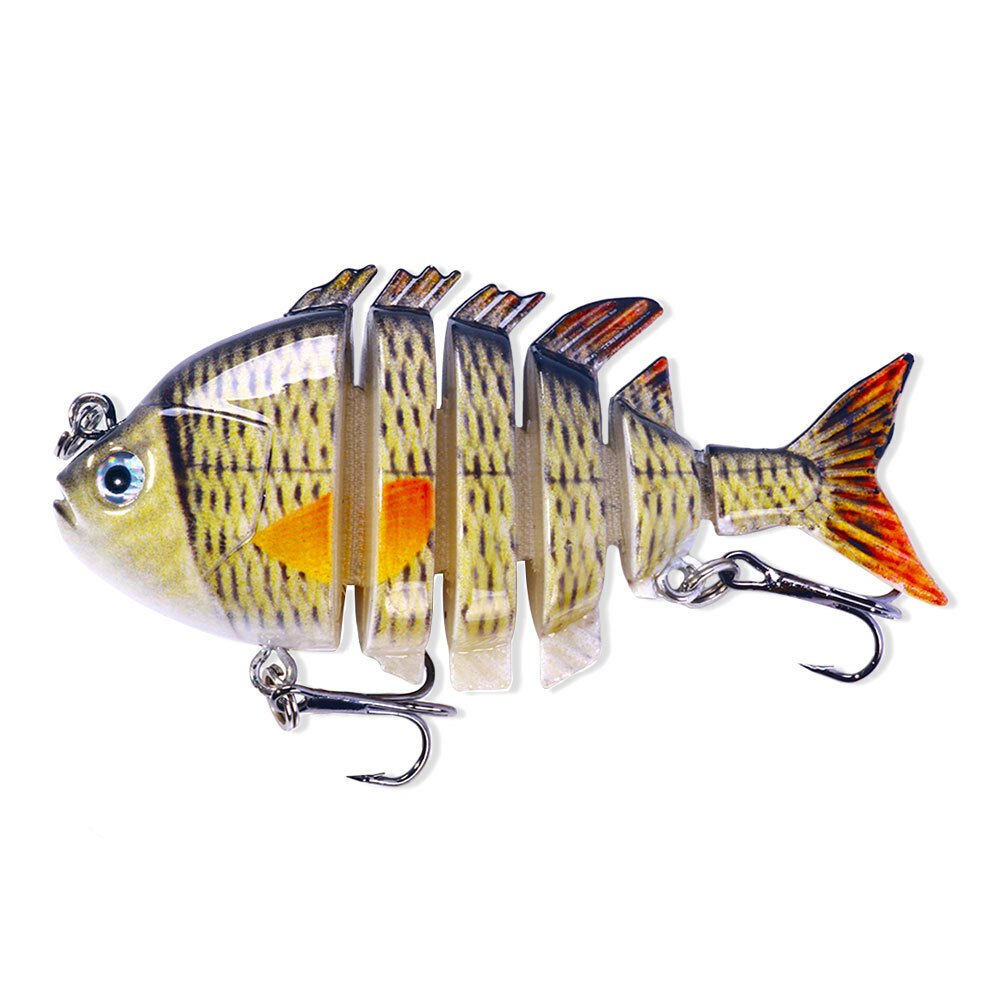 6-section Nile fish mti-section bait 8CM/15g submerged micro-object mti-section fish fake bait fishing gear lures (6# Color, 8cm-15g)