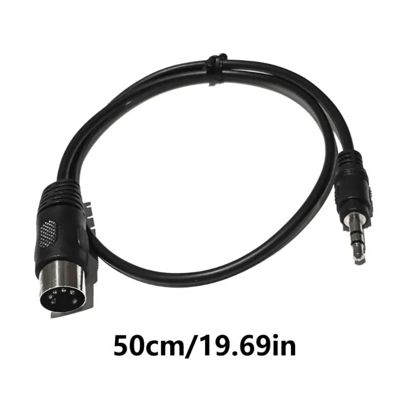Переходной кабель MIDI 5-pin на стерео штекер 3,5 мм, аудио шнур для музыкальных клавиш и синтезаторов