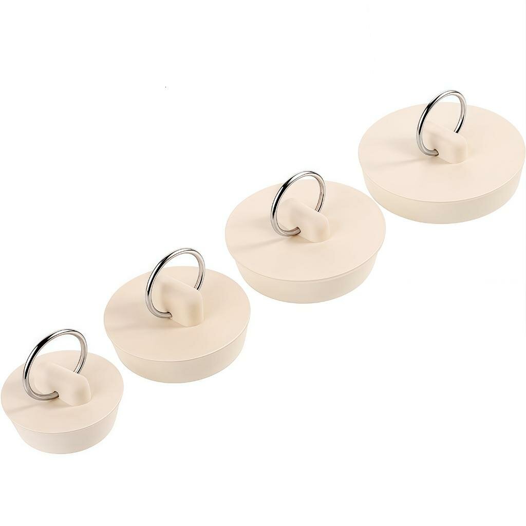 Резиновая заглушка для слива, 4 шт.