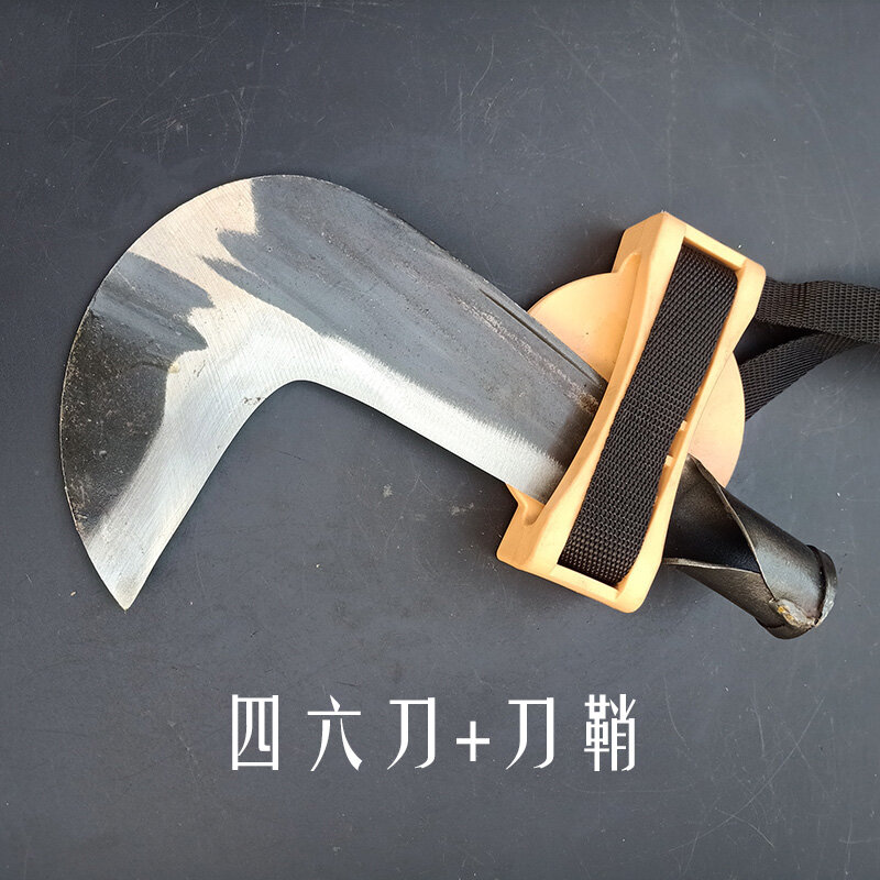 Нож из марганцевой стали двойного назначения для рубки и резки, нож для резки дерева, нож для резки травы, нож для резки деревьев, сельскохозяйственный нож для расщепления, крючковый нож, серп для резки бамбука, походный нож
