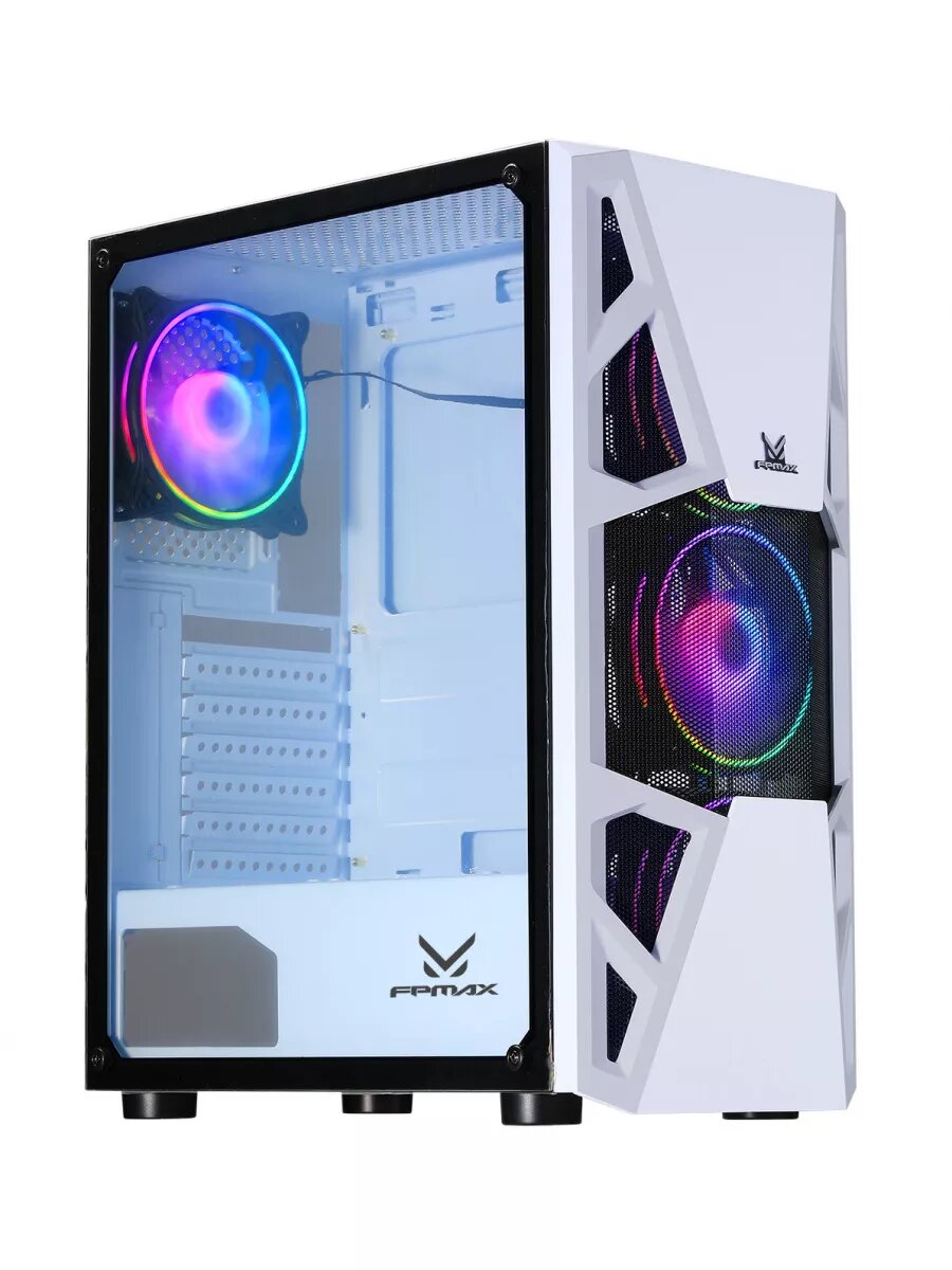 Корпус CL-3303W RGB белый без БП ATX 6x120mm 2xUSB2