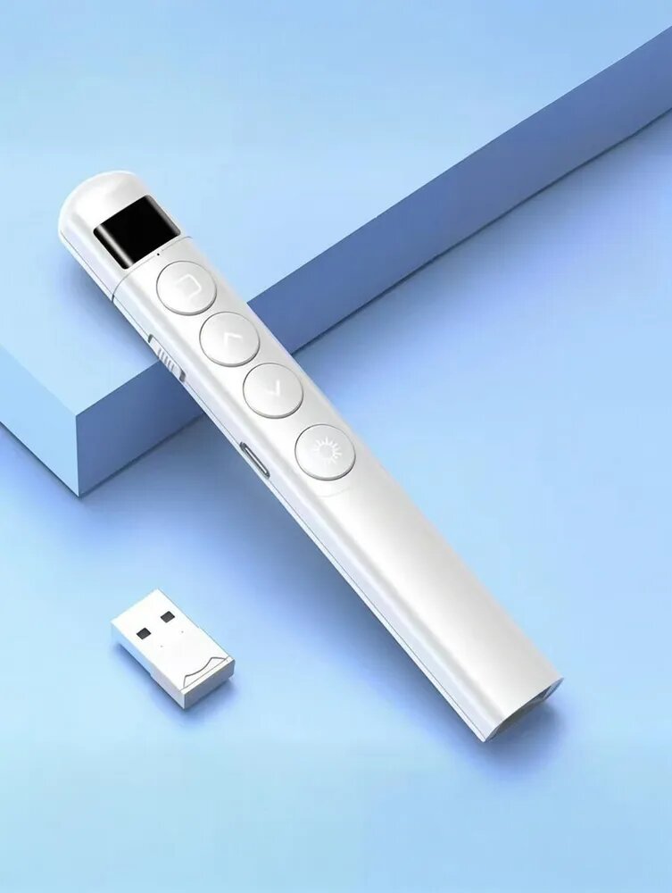 Кликер для Презентаций, Беспроводной USB Презентер с Лазерной Указкой. Указка для учителя