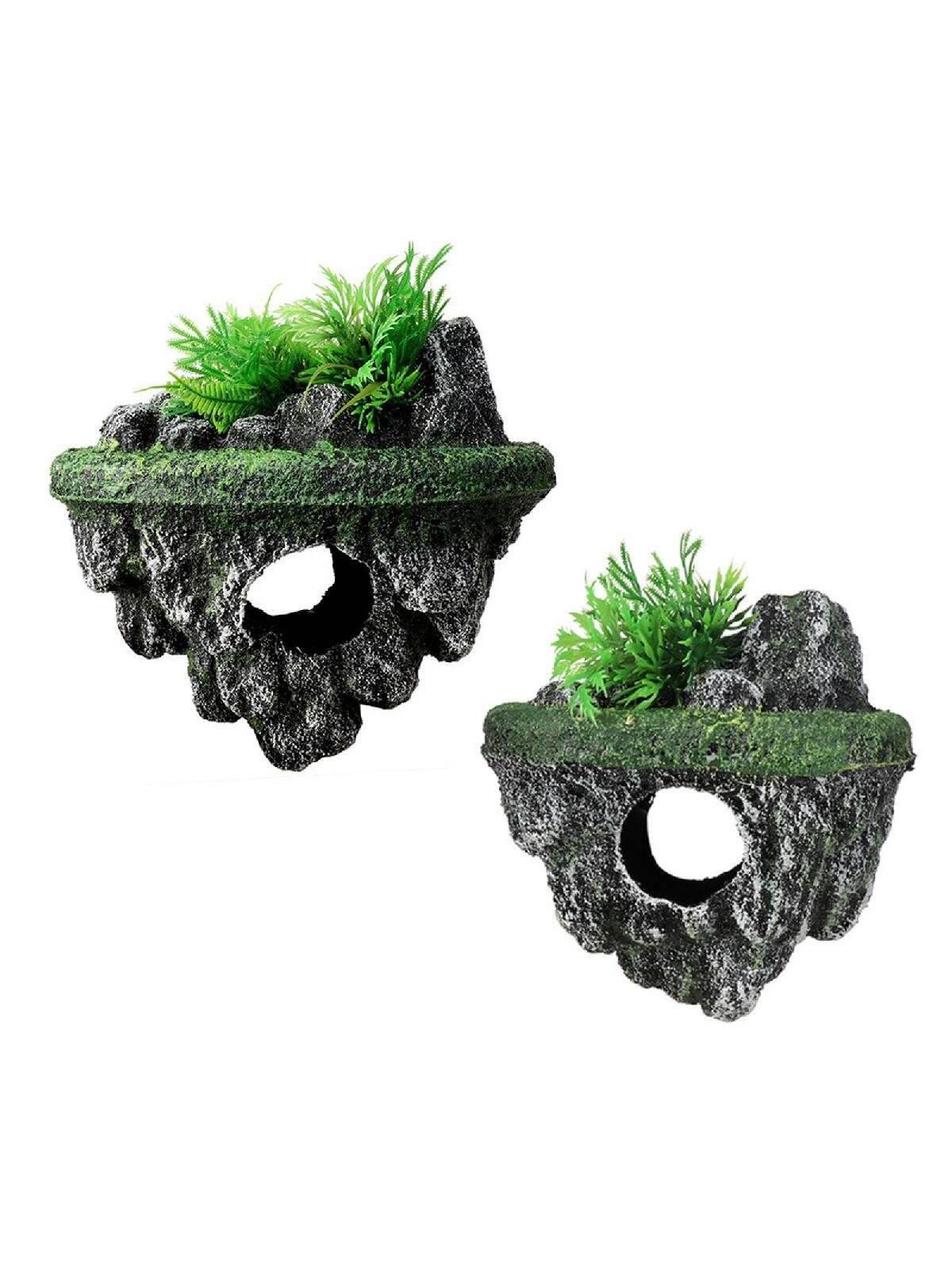 Легкий плавающий камень из смолы для 3D плавающего дизайна и среды обитания рыб