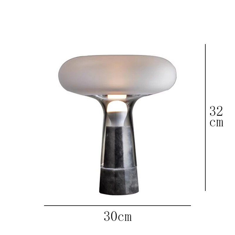 Скандинавская минималистичная постмодернистская световая роскошь мраморная настольная лампа, высококачественная стеклянная дизайнерская лампа для гостиной и спальни
