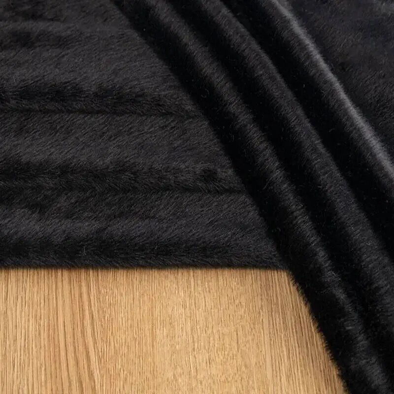 ZYFMPTEX 5 мм эластичная норковая плюшевая ткань 50x50 см, белый мягкий искусственный мех, полиэфирное волокно, искусственный мех, одежда «сделай сам», ткань ручной работы