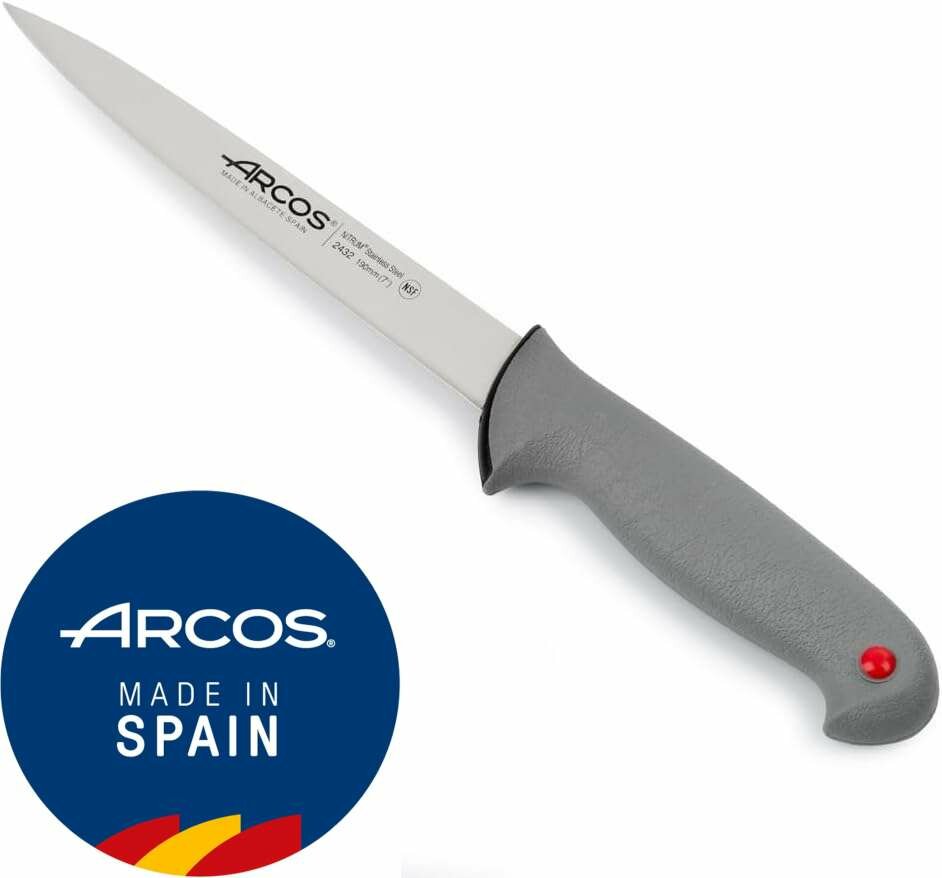 Профессиональный филейный нож Arcos, Испания, Оригинал, кованный, лезвие 19 cм
